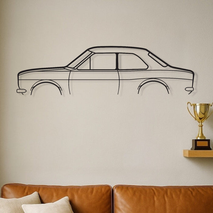 Ford Escort MK1 2 Door Car Metal Wall Art - Custom Car Silhouettes ...