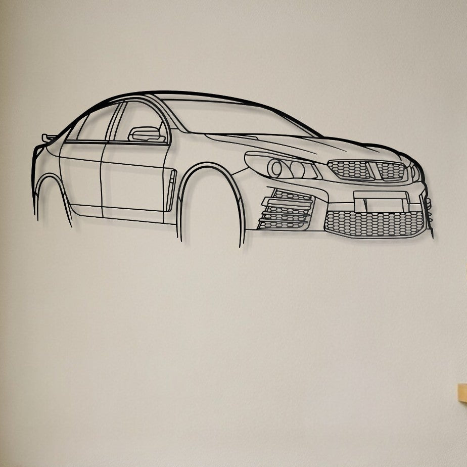 Holden Commodore VF GTS Perspective Metal Car Wall Art Silhouette ...